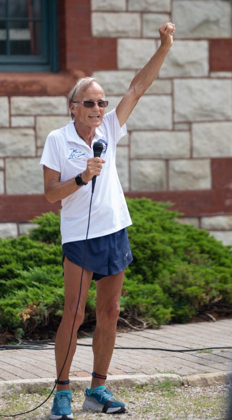 PHOTOS: 78-year-old runner stops in Lawrence during his 100-day run ...